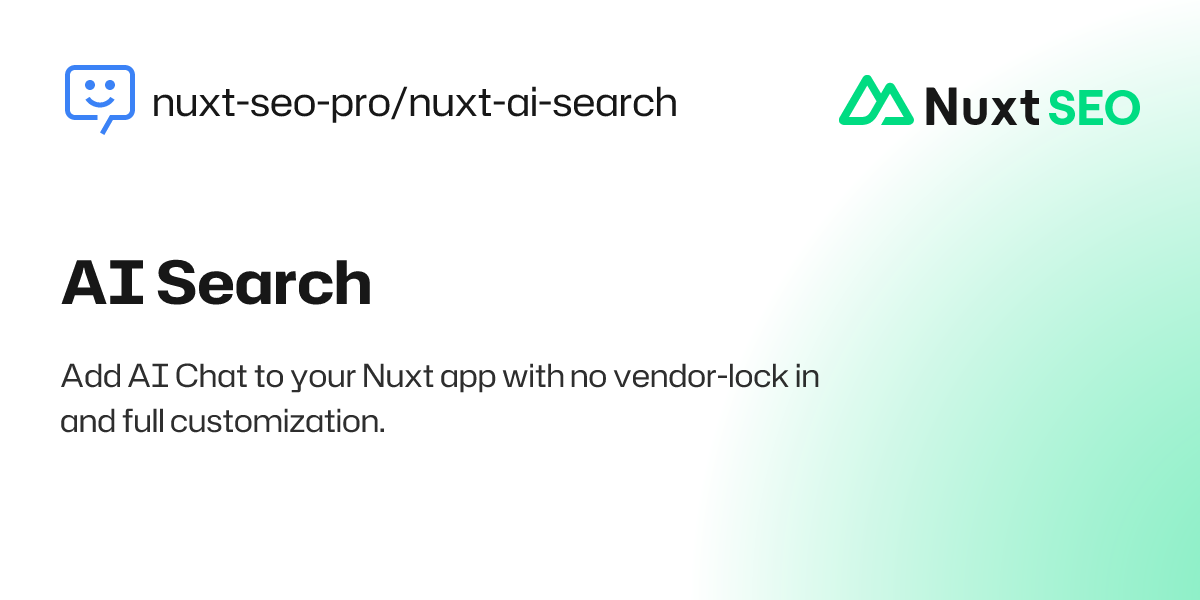 Installation · Nuxt AI Search · Nuxt SEO